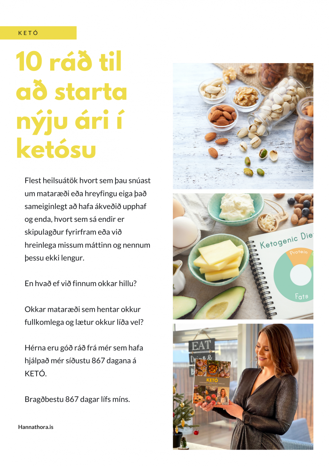 10 ráð sem hjálpa þér að ná árangri á KETÓ - Hanna Þóra